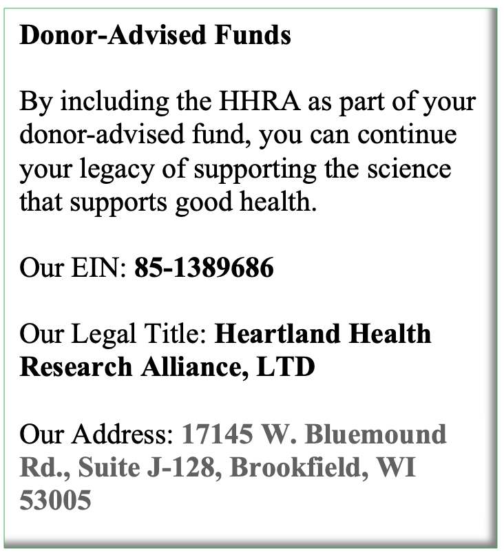 Supporting HHRA and the Heartland Study Through Donor-Advised Funds ...